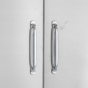 Karpevta Outdoor Kitchen Doors 42"W X 21"H BBQ Double Access Door - Stainless Steel Wall Construction Vertical Door for Outdoor Kitchen Grilling Station or Commercial BBQ Island