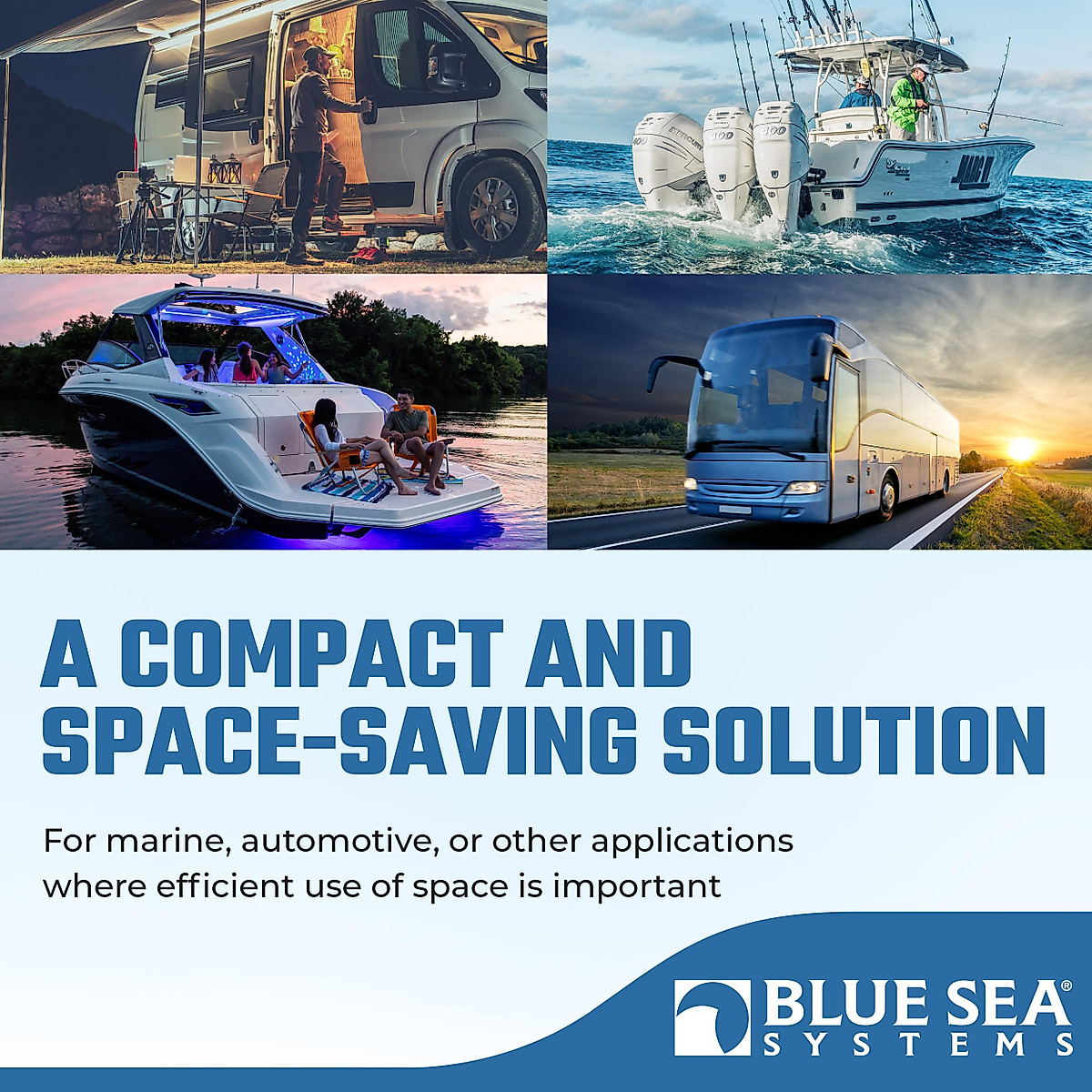 Blue Sea Systems 5026 ST Blade Fuse Block 12 Circuit with Ground and Cover