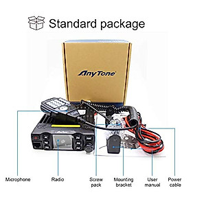 ANYSECU AnyTone AT-778UV Mobile Radio Dual Band VHF/UHF 136-174/400-480MHz Car Radio AT778 25W Walkie Talkie