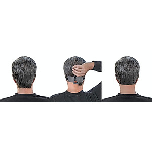 Quality Time Neck Hair Line, 2 Neckline Templates for Shaving and Keeping a Clean and Nice Neck Hairline: Stencils/Guards/Guides for Neckline Haircut, Do-it-Yourself