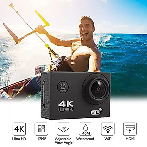4k 1080p Sports Action Camera Motorcycle Helmet Bicycle Underwater Camera for Phone Slow Motion Diving Cycling