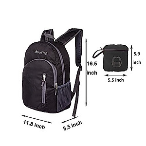 MounTop Outdoor Lightweight Foldable Water Resistant Backpack for Travel Hiking Riding