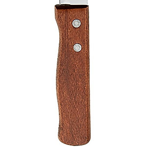 Tezzorio (Set of 36) 10-Inch Jumbo Steak Knives, 5-Inch Stainless Steel Rounded Serrated Blade with Wooden Handle, Commercial Quality Steak Knife Set