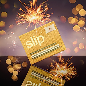 Slip Silk Gift Set, Medusa Nights - The Slipsilk Difference Highest Grade 22 Momme Mulberry Silk - 1x Queen Silk Pillowcase, 1x Large Silk Scrunchie, + 1x Skinny Silk Hair Tie (3 Piece Silk Set)