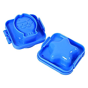 6 Pcs Boil Egg Mould, Cute Cartoon Egg Sushi Rice Mould Decorating Fondant Cake Tool Cookery Moulds