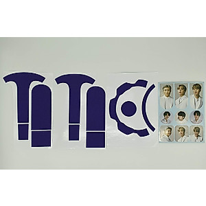 Generic Army Bomb Ver 3 Decal Sticker Decorations for BTS Official Lightstick Adhesive DIY Sticker Make Your Armybomb Special Bangtan Boys (Purple(Ver3))