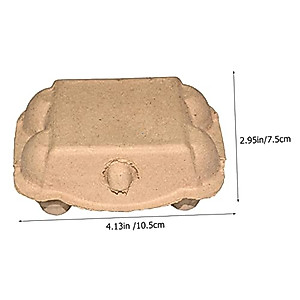 SECFOU Egg Bulk Carton Travel Containers 20pcs Box Egg Carton Pulp Eggs Egg Cartons Egg Carton Trays