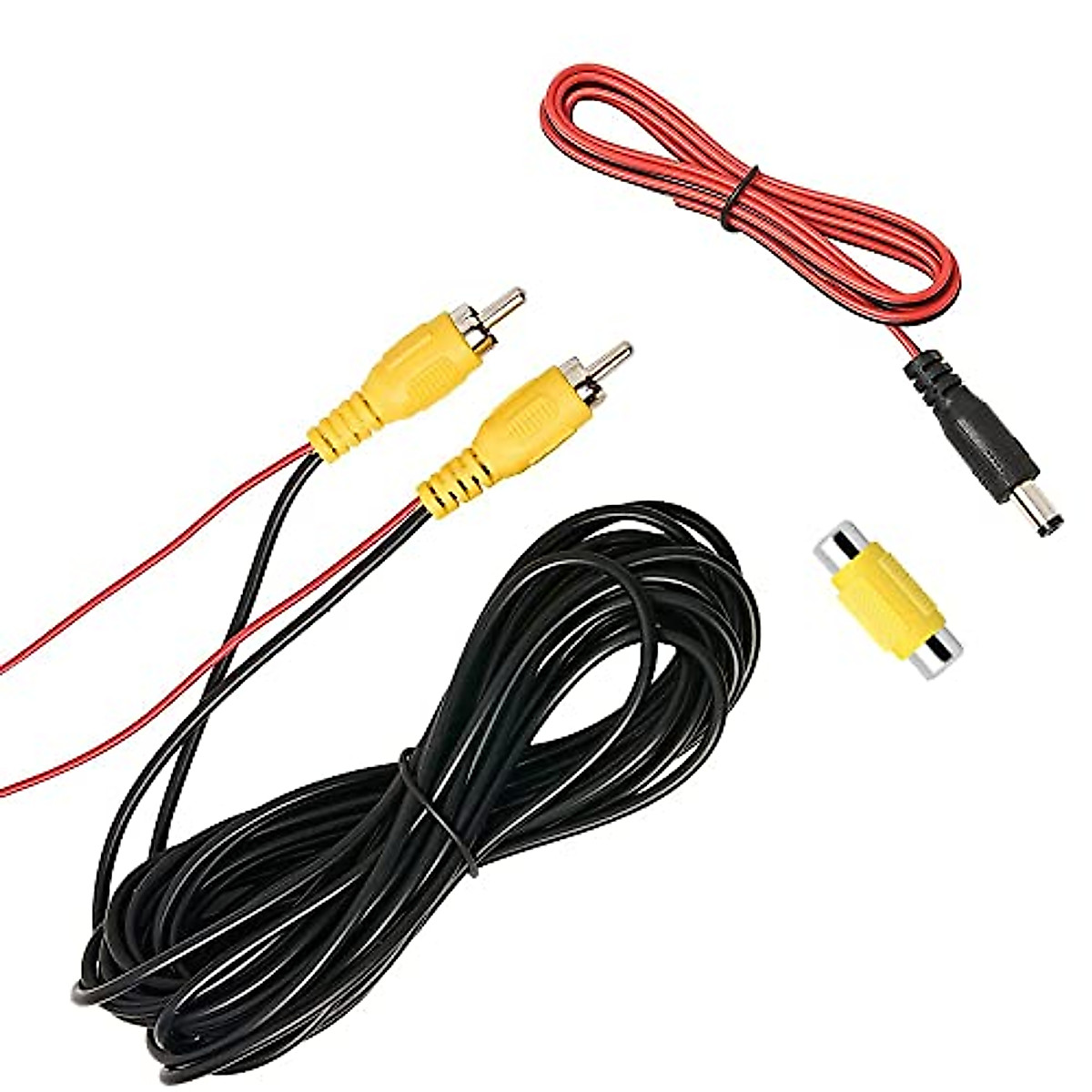 Backup Camera Video Cable,Double-Shielded Car RCA Rear View Camera Video Extension Cord,Back Up Rearview Reverse Cam RCA Male to Male AV Connector Adapter Wire for SUV RV Pickup Truck (19.69FT / 6M)