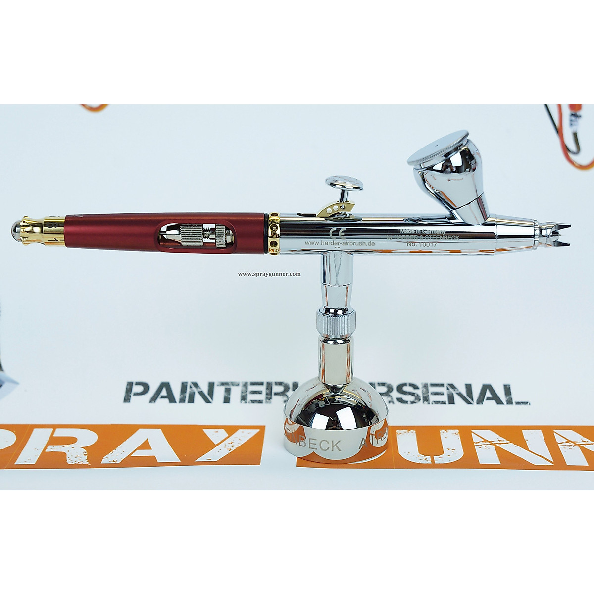 Harder & Steenbeck Infinity CR Plus 2in1 Airbrush 0.15 + 0.2mm Nozzle Sets. Special by SprayGunner