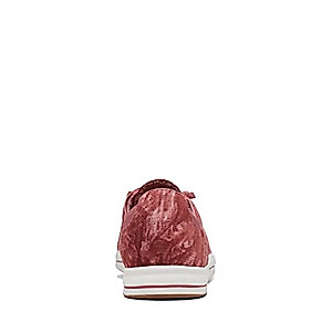 Clarks Women's Breeze Ave II Sneaker, Dusty Rose Interest, 12 Wide