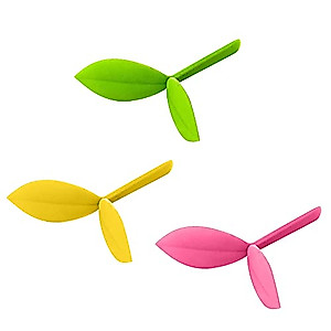 Silicone Sprout Bookmarks, Grass Buds Bookmarks Little Leaves Bookmarks, Little Grass Bud Bookmarks Creative Stationery Student Gifts(Pink)