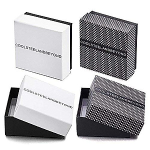 COOLSTEELANDBEYOND Mens Black Wolf Head Steel Franco Link Curb Chain Bracelet with Spring Ring Clasp 8.86 Inch