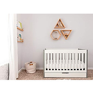 Cotton Organics 100% Organic Jersey Fitted Crib Sheets Soft, Hypoallergenic & Durable Premium Cotton, Natural White for Boys and Girls (White)