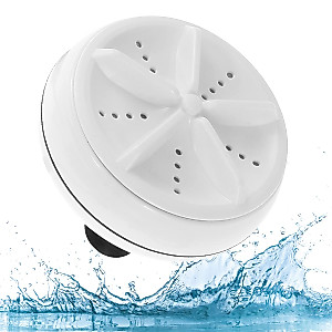 Portable Turbine Washer, Ultrasonic Turbine Washing Machine, 4 Modes Mini Washing Machine USB Powered for Travelling, Camping, Business Trip for Cleaning Sock, Underwear (Automatic)