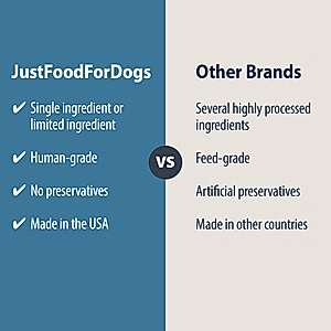 JustFoodForDogs Limited-Ingredient Pumpkin Healthy Dog Treats, Made in The USA, 5 oz