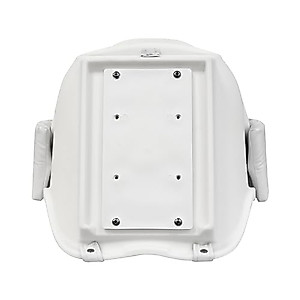 Wise 8WD007-3-710 Deluxe Pilot Chair with Cushions and Mounting Plate, White