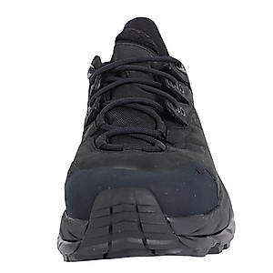 HOKA ONE ONE Womens Kaha 2 Low GTX Leather Synthetic Black Black Trainers 8 US