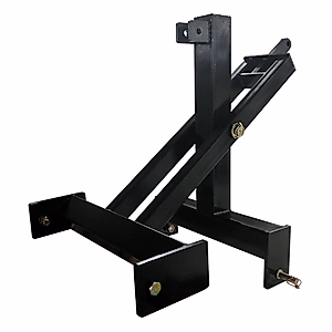 Titan Attachments 3 Point Scissor Lift Fits Category 1 Tractors, Material Handling Lift for Raising, Lowering & Extending Hay Bales to Stack