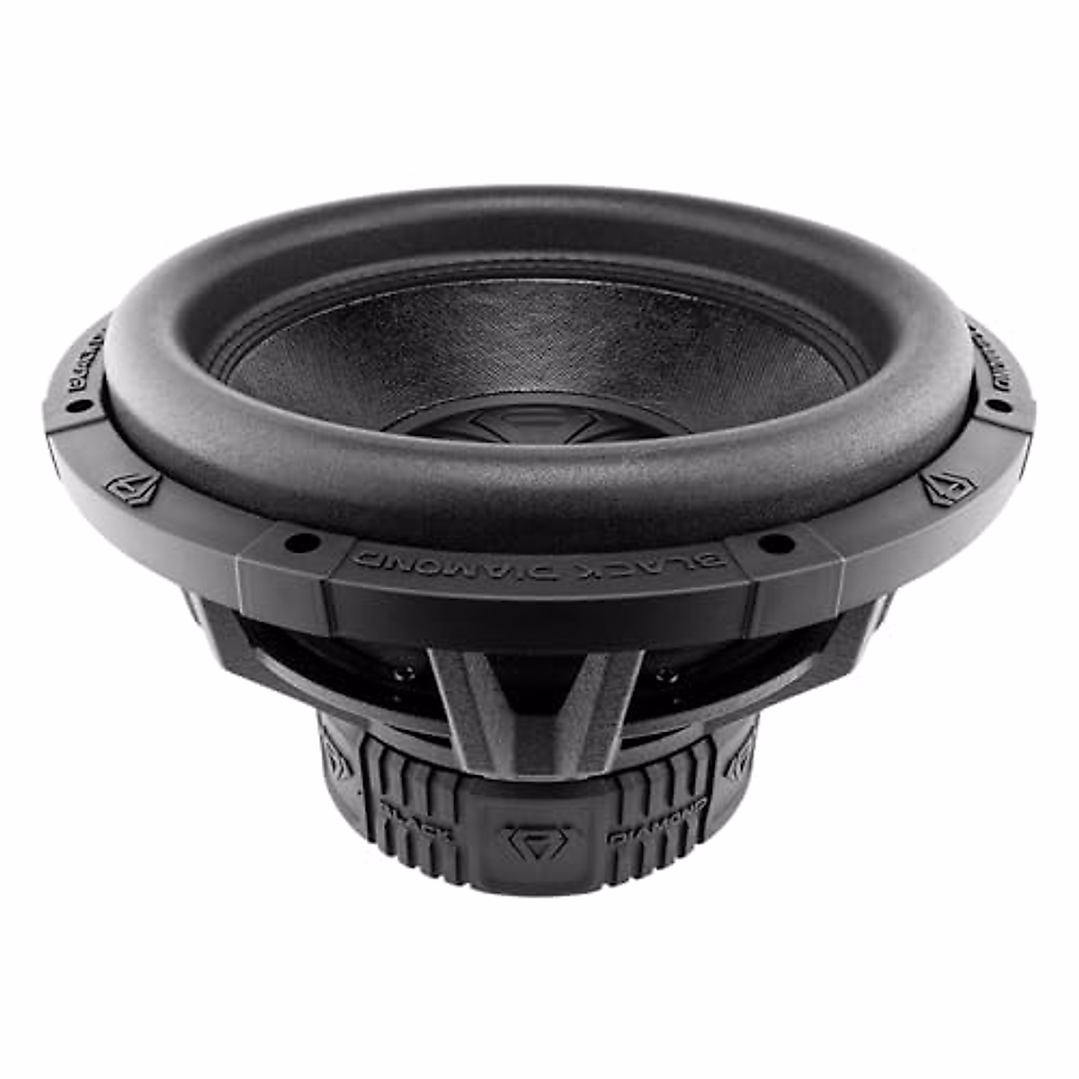 BLACK DIAMOND DIA-T12.4D 12" Car Audio Subwoofer with Aluminum Basket 2000 Watts Dual Voice Coil 4+4 DVC 4 Ohm (1 Speaker)