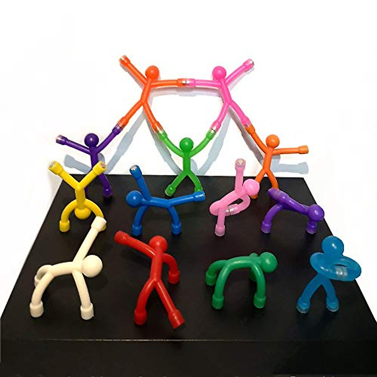 Refrigerator Magnets, 10pcs Mini Man Flexible Fridge Magnets, Cute Rubber Magnet Magnetic for Adults Office Fun Decorative Decoration (10)