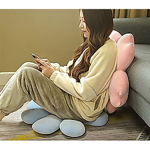 Mozacona Sakura Soft Plush Throw Pillow Flower Pillow Plush Cushion