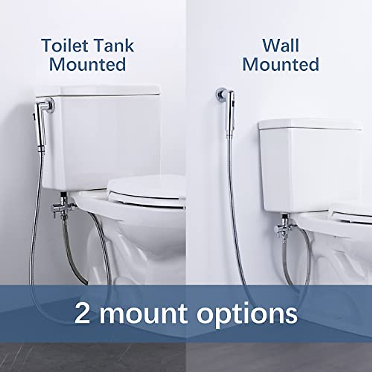 EVITA Handheld Bidet Sprayer for Toilet, Magnetic Bidet Sprayer -Adjustable Water Pressure, Bathroom Cloth Diaper Bidet Toilet Sprayer Kit with Hose-Easy to Install for Baby Wash, Feminine Wash