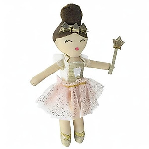 Mud Pie Ballerina Tooth Fairy Doll 9x4 Inch (Pack of 1)