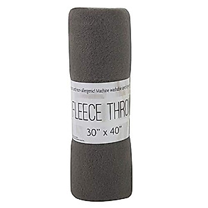 24 Pack of Wholesale Hypoallergenic Microfiber Blankets - 30x40 Fleece Throw Blankets in Bulk