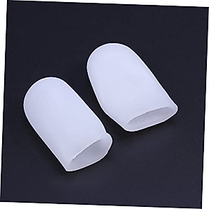 CLISPEED 12 PC Thumb Protector Silicone Mitts Silicone Finger Sleeves Support Finger Cap Finger Cots Protective Case Gel Gloves Toe Corn Protectors Toe Caps Toe Protector Extended Sleeve