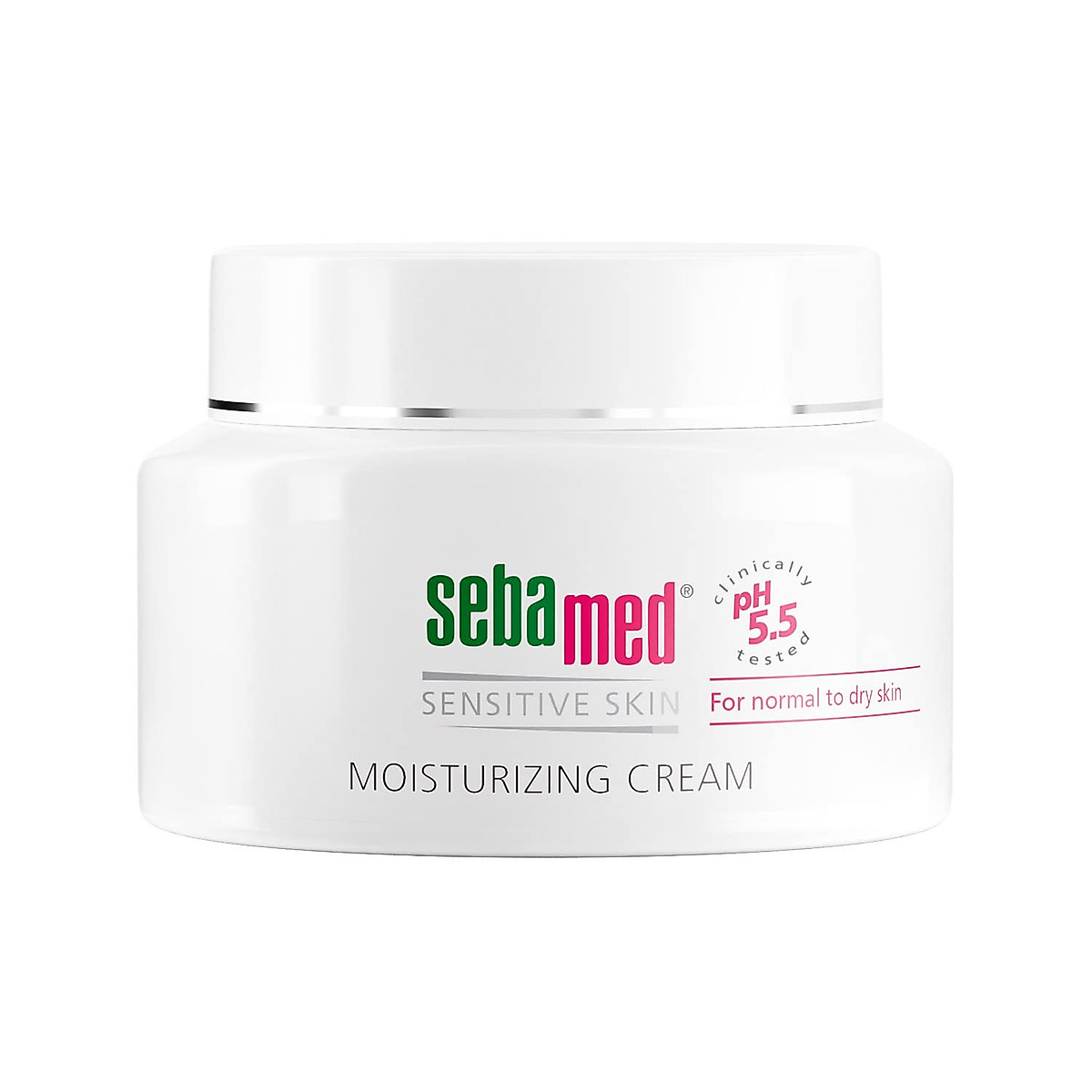 seba med Moisturizing Face Cream for Sensitive Skin pH 5.5 Hypoallergenic Ultra Hydrating with Vitamin E Dermatologist Recommended 2.6 Fluid Ounces (75 Milliliters)