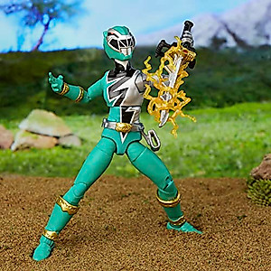 Power Rangers Lightning Collection Dino Fury Green Ranger 6-inch Scale Action Figure, Toys and Action Figures for Kids Ages 4 and Up