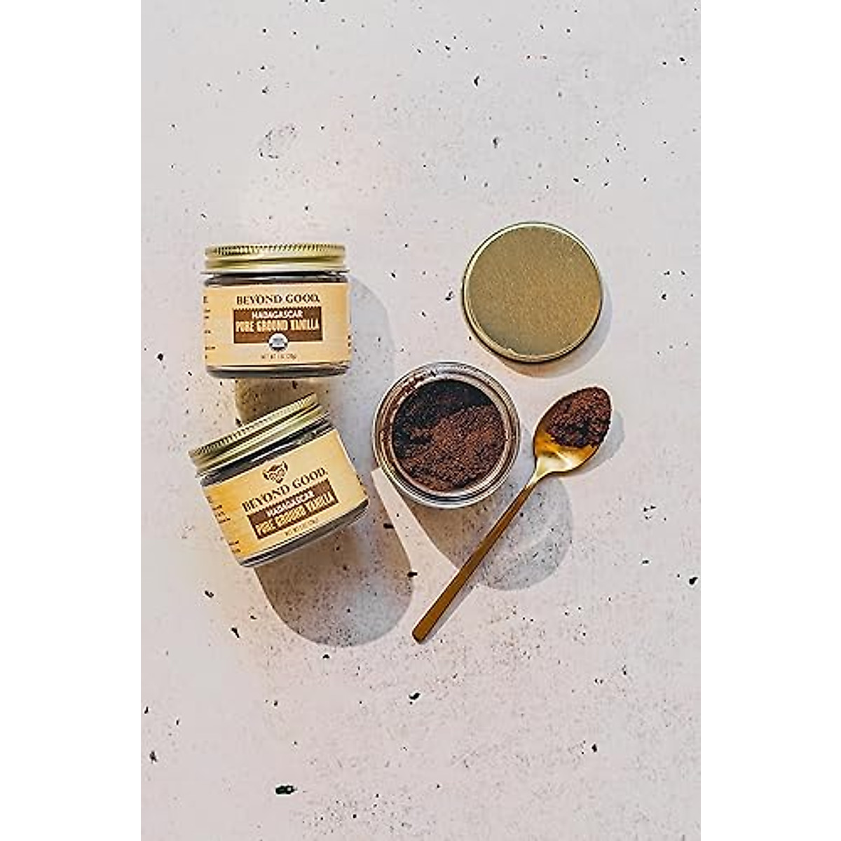 Organic Pure Ground Vanilla Powder | Pure Madagascar Grade A Ground Vanilla Beans for Bakers, Chefs, Ice Cream Makers, and Home Cooks | Beyond Good Vanilla