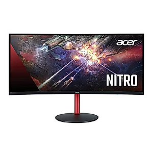 Acer Nitro XZ342CK Pbmiiphx 34" 1500R Curved WQHD (3440 x 1440) VA Gaming Monitor with AMD Radeon Freesync, VESA Certified DisplayHDR400, 95% sRGB, 144Hz, 1ms VRB (Display Port & 2 x HDMI 2.0 Ports)