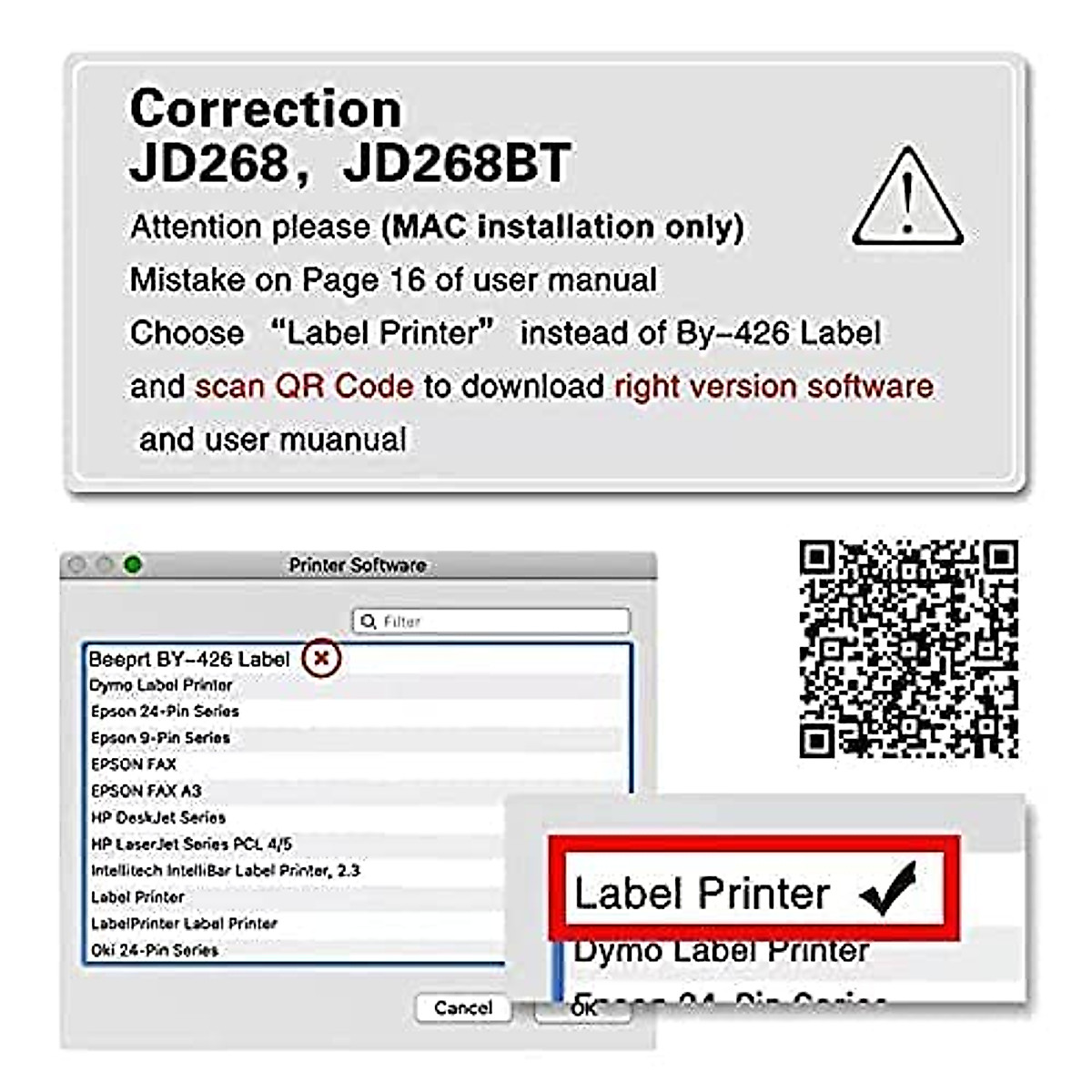 Bluetooth Thermal Label Printer 4x6 - High Speed Shipping Label Printer, Wireless Label Maker Support Windows & Android & iOS, USB for MAC, Suitable for Amazon, Ebay, Etsy, Shopify, USPS Barcode