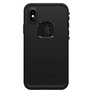 LifeProof FRĒ SERIES Waterproof Case for iPhone Xs (ONLY) - Retail Packaging - ASPHALT (BLACK/DARK GREY)