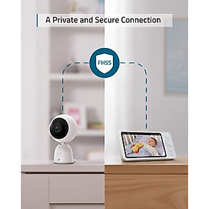 eufy Baby Video and Audio Baby Monitor, 720p Resolution, Large 5” Display, 2-Way Audio, Night Vision, Lullaby Player, 1000 ft Range, Ideal for New Moms, Manual Pan & Tilt