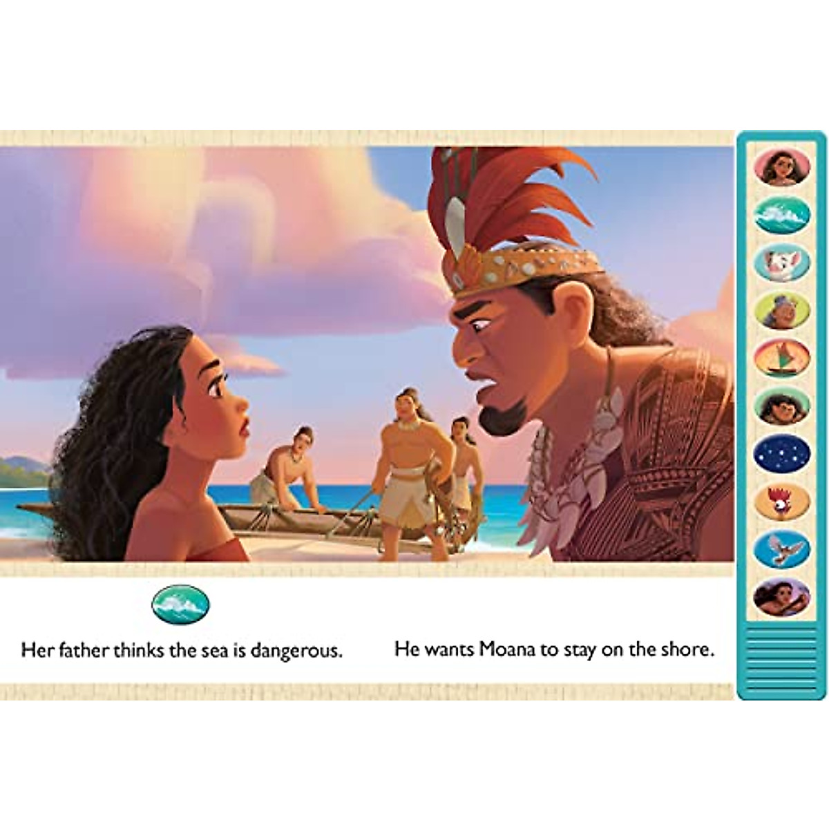 Disney Moana - I'm Ready to Read with Moana Interactive Read-Along Sound Book - Great for Early Readers - PI Kids