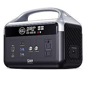 Generator for Camping 300W (600W Surge), DaranEner 179.2Wh/56000mAh LiFePO4 Battery, Fast Charging Solar Power Station with 3 Input/6 Output Ports, 110V Pure Sine Wave 2 AC Outlets, Power Bank for Out