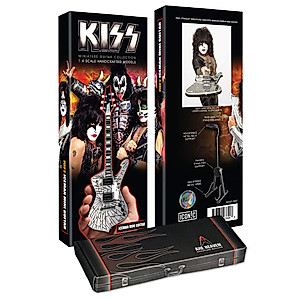 Fan Merch KISS Paul Stanley Replica Cracked Mirror Iceman Miniature Guitar Model Officially Licensed