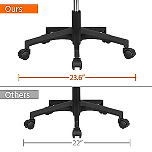 Topeakmart Executive Office Desk Chair Ergonomic Mesh Back Office Chair Adjustable Work Chair with Lumbar Support and Swivel Rolling Wheels for Home Office Conferecne Roon and Study, Purple