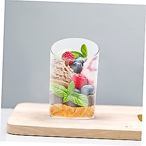 NOLITOY 80 pcs Glasses Appetizers Reusable Heart Small Sundaes Dessert Cake Portion Xcm Entrees Clear Shooter Cuakes Party Catering Cream Oz Bowls Trifle Tumbler Parfait Samplers Parties