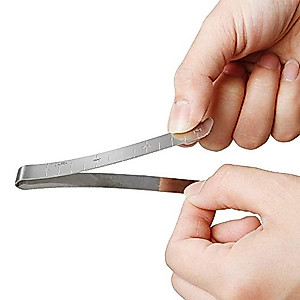 Miamay 20 Pieces Hemming Clips, Hem Marker, Sewing Clips Measurement Ruler Stainless Steel Hemming Clips Marking Sewing Supplies and Accessories