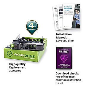 WORKDONE 4-Pack - 3.5 inch Hard Drive Caddy - Compatible for Dell PowerEdge Selected 11-13th Gen. Servers - with Detailed Installation Manual - Sled Front Sticker Labels - Screwdriver