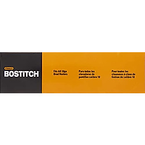 BOSTITCH BT1335B 1-3/8-Inch 18 Gauge Brad Nails (3,000 per Box) , Brown