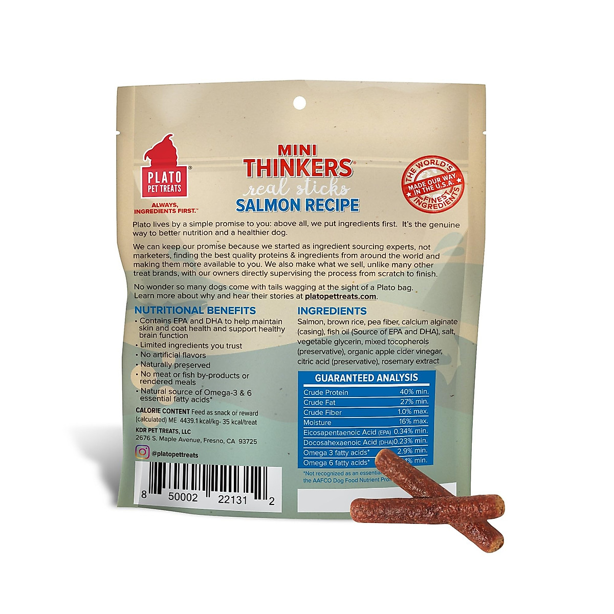 PLATO Mini Thinkers Salmon Recipe 3oz, Natural (850002221312)