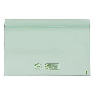 UNNI 100% Compostable Snack Bags, Resealable Compostable Food Storage Bags, 50 Count, 6.5 x 3.7 inches, Earth Friendly Highest ASTM D6400, US BPI and Europe OK Compost Certified, San Francisco