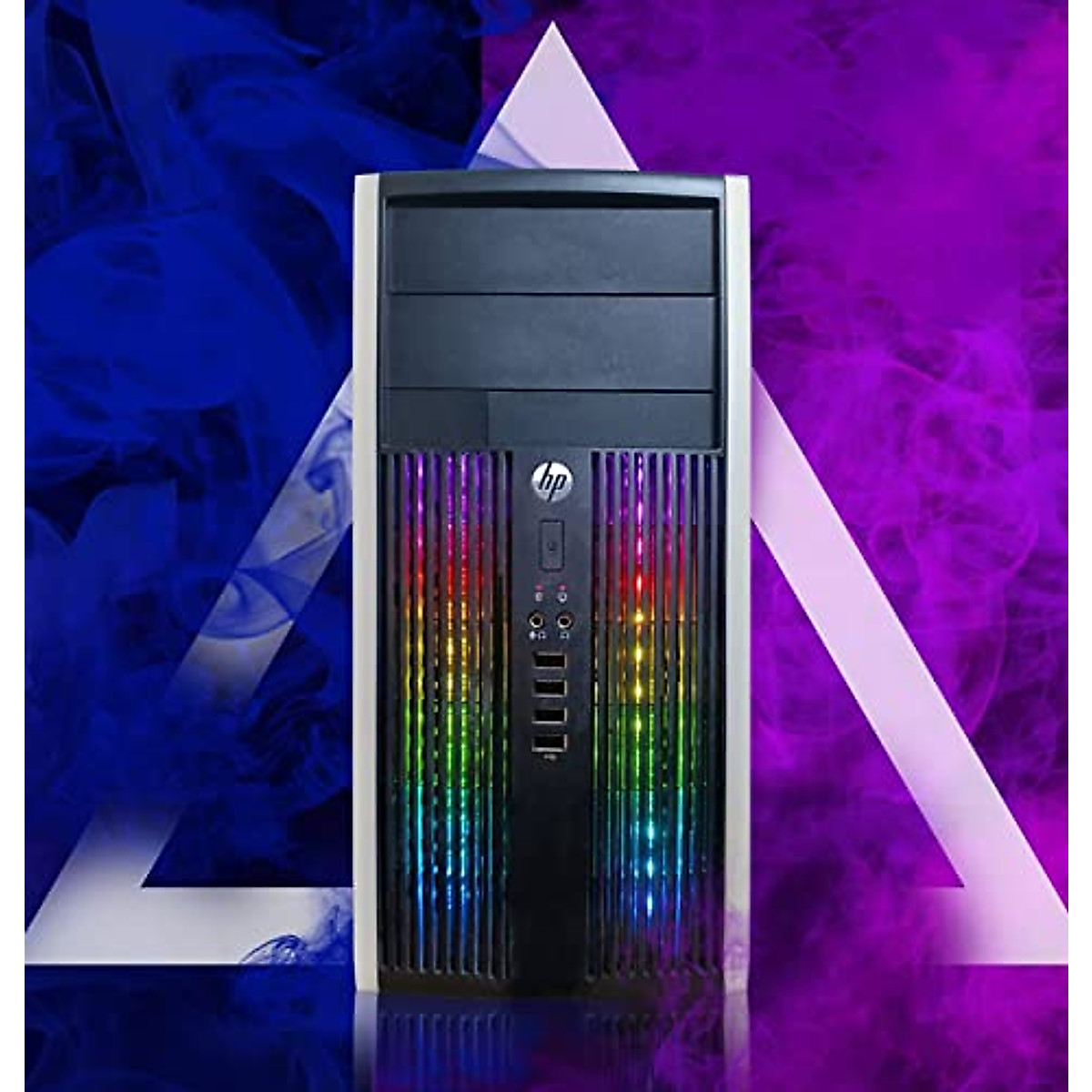 HP Gaming PC Desktop Computer - Intel Quad I7 up to 3.8GHz, 16GB Memory, 256G SSD + 3TB, GeForce GTX 1660 Super GDDR6 6G, RGB Keyboard & Mouse, WiFi & Bluetooth 5.0, Win 10 Pro (Renewed)