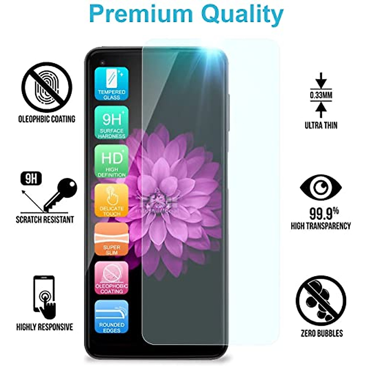 TJS Compatible with LG K51 Case, LG Q51 Case, LG Reflect Case, with [Tempered Glass Screen Protector][Defender][Metal Ring][Magnetic Support] Kickstand Heavy Duty Drop Protector Phone Case (Black)