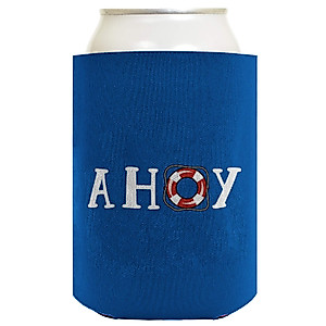 Beer Coolie Nautical Gift Bundle Captain Sailing Boat 6 Pack Can Coolie Drink Coolers Coolies Multi