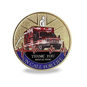 Emergency Medical Services Medic Challenge Coin EMT EMS Paramedic's Prayer Commemorative Coins